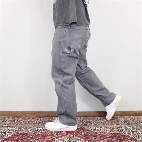 Vintage Grey Dickies Carpenter Pants Relaxed Fit Depop
