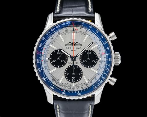 Breitling Navitimer B01 Chronograph 43mm Ss Silver Dial Ab0138241g1p1