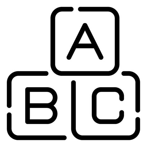 Abc Blocks Icon Illustration For Web App Infographic Etc 36303311 Vector Art At Vecteezy