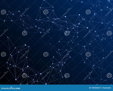 Gometric Plexus Structure Cybernetic Concept Stock Vector Illustration Of Digital Network