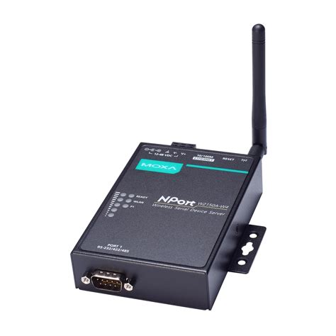 Moxa 1 Port Rs 232 422 485 Wireless Serial Device Server Power Adapter Extended Wide