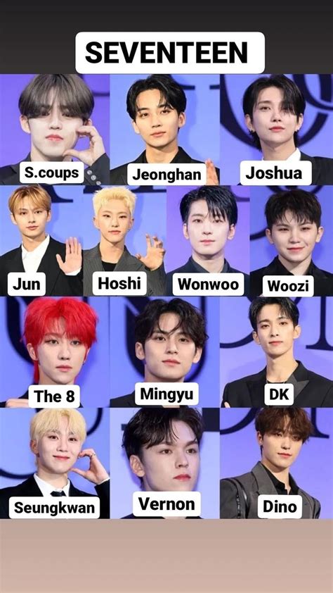 Seventeen Members Names Hot Era Seventeen Members In Order Bts