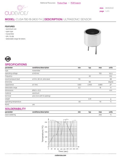 Piezo Data Shett Pdf Printed Circuit Board Ultrasound