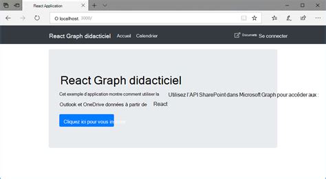 créez des applications react à une seule page avec microsoft graph