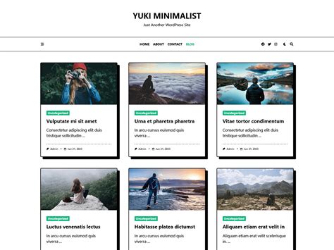 Yuki Minimalist Blog WordPress Theme WordPress Org
