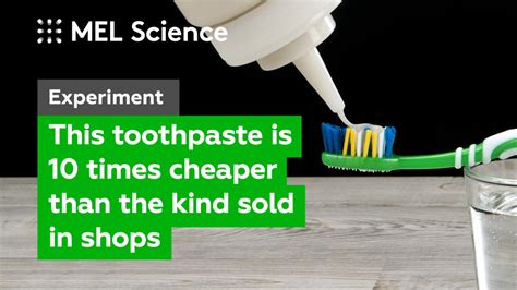“homemade Toothpaste” Experiment Mel Chemistry