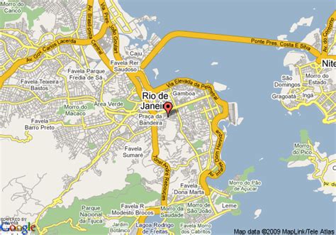 Rio De Janeiro Map Brazil