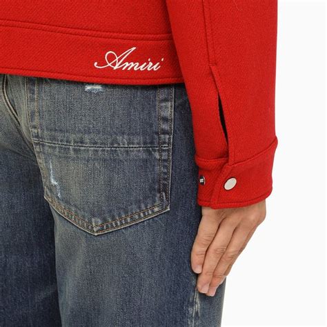 Amiri Amiri Wool Jacket With Diamond Pattern Grailed