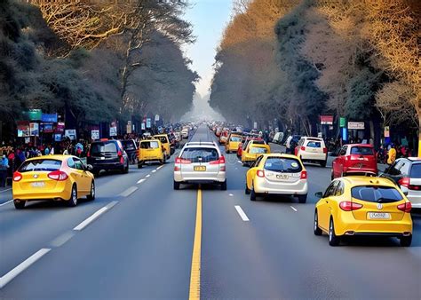 Many Lanes Of Traffic And Confusing Road Markings Generated By Ai