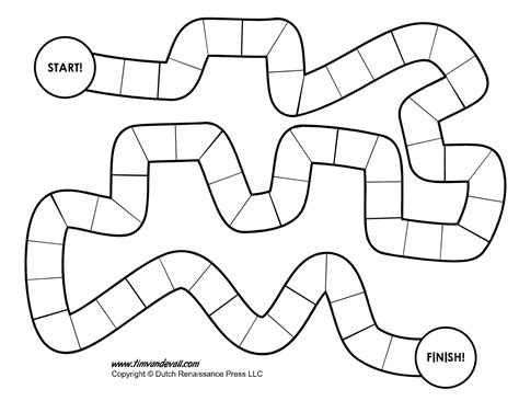 Free Printable Board Game Templates Maker