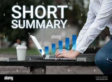 Handwriting Text Short Summary Internet Concept Brief Statement Of