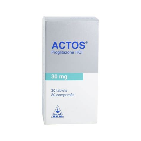 Actos 30 Mg 30 Tablets Bloom Pharmacy