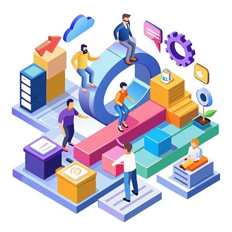 Concept Of Agile Project Management Agile Software Development D Realistic Vector Illustration