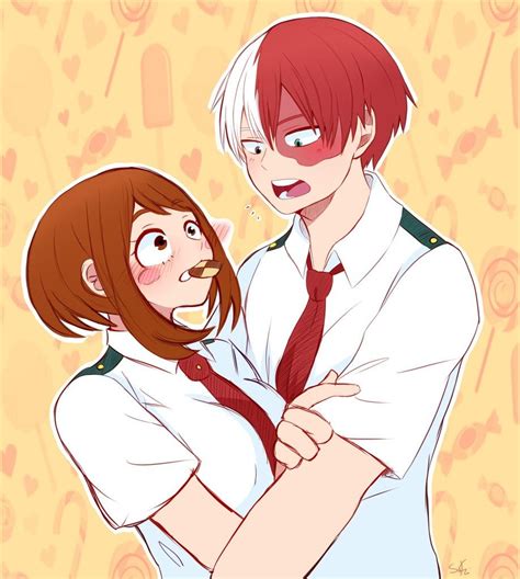 Pin On Todoroki Y Urraraka My Hero Academia Memes Cute Anime Couples