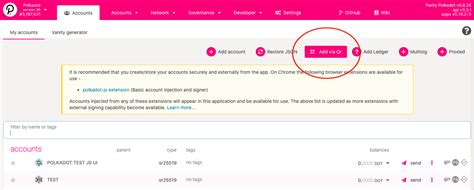 Restoring A Dot Account From A Mnemonic Seed In Parity Signer Polkadot