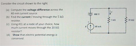 Solved Consider The Circuit Shown To The Right A Compute Chegg