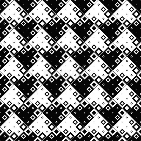 Abstract Monochrome Seamless Square Pattern Background Design Stock Vector Illustration Of
