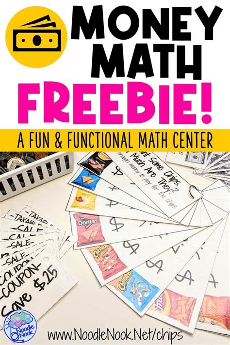 Free Chips Math Center Activity For Money Math Artofit