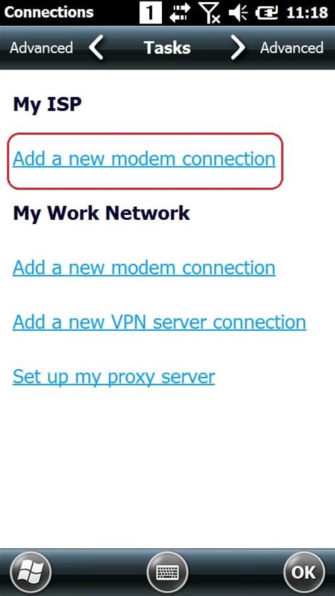 Setting Up 2G 3G Connection On Windows Mobile WEH Handheld