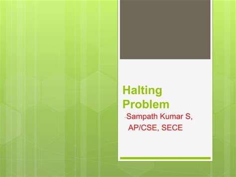 4 6 Halting Problem Pptx