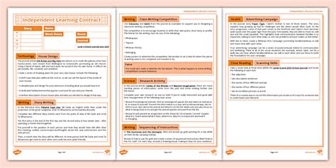 L4 June 2023 Independent Learning Contract Teacher Made