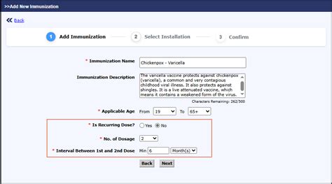 Add New Immunization