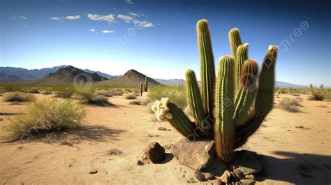 Cactus Plant In Desert