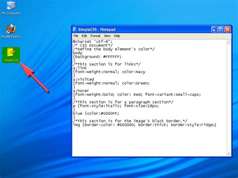 how to create a simple css stylesheet using notepad css note pad simple