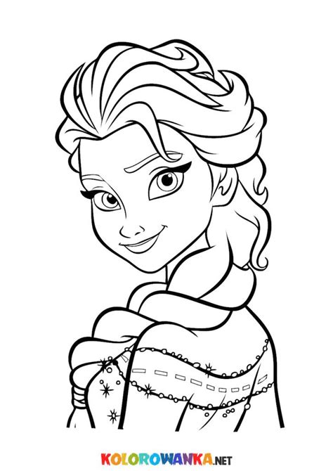Kolorowanka Lodu Kraina Kolorowanki Wydruku Druku Dzieci Elza Rysunki