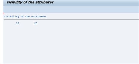 SAP TECH Global Class Creation And Visibility Of The Class Component Attributes