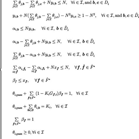 The Complete Mixed Integer Program For Computing The Allocation Of Download Scientific Diagram