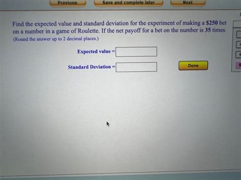 Find The Expected Value And Standard Deviation For Chegg
