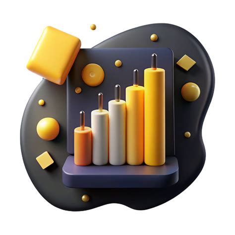 Magnificent Rustic Bar Graph Showing Market Fluctuation With Yellow