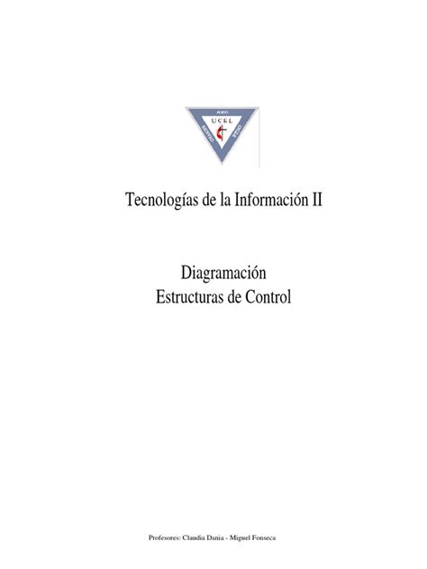 diagramacion estructuras de control pdf flujo de control