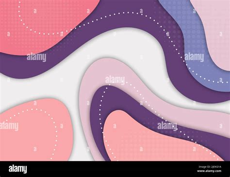 Abstract Template Artwork Design Of Colorful Decorative Overlapping With Minimal Halftone