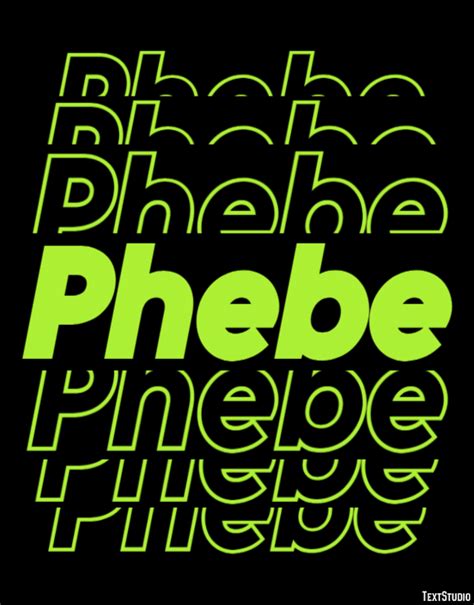 Phebe Text Effect And Logo Design Name