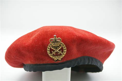 Service Gear Military Police Beret Red 1976