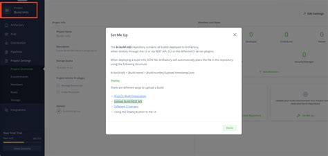 Add Projects Support To Artbuild Info Commands · Issue 38 · Conan Io