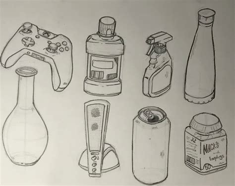 Artstation Pedimento And Object Drawing Practice