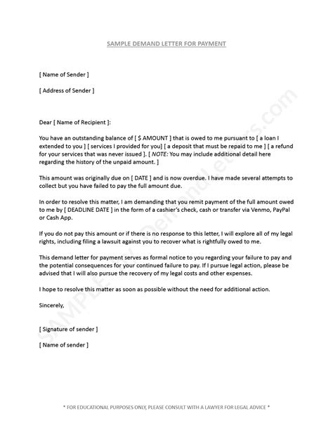 Example Of Attorney Demand Letter At Elizabeth Klug Blog