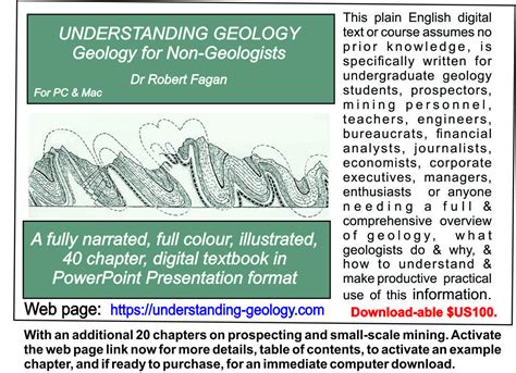 Understanding Geology Geology For Non Geologists Digital Textbook