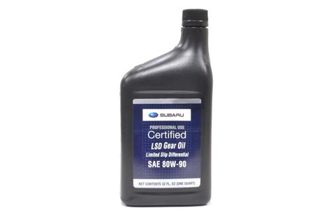 Subaru Oem Sae 80w 90 Lsd Gear Oil Soa427v1800