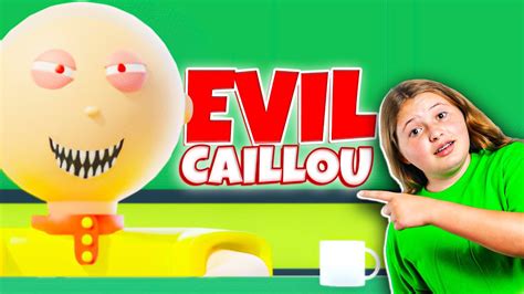How To Escape The Evil Caillou On Roblox Youtube