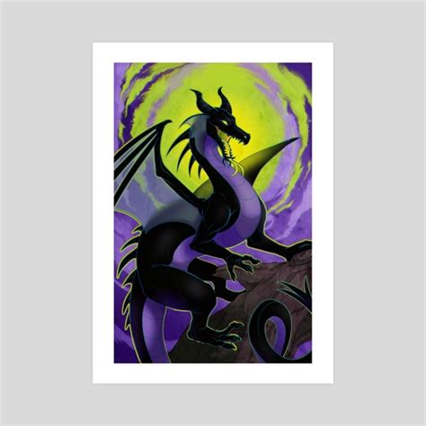 Dragon Maleficent An Art Print By Aleksandra Popowicz Inprnt