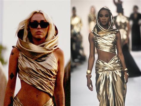 Miley Cyrus Usa Look Saint Laurent De 1991 Em Clipe De Flowers Moda Glamour