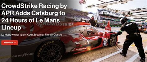 Really Looking Forward To Crowdstrike Racing S Second 24 Hours Of Le Mans Danielle Crespo