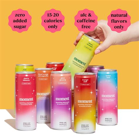 Moment Botanical Soda Soft Drink Shark Tank Sparkling Non Alcoholic