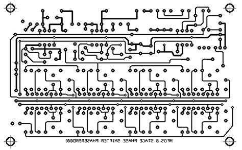 Eight Stage Phase Shifter Pcb Bottom Copper Parts Side Shown