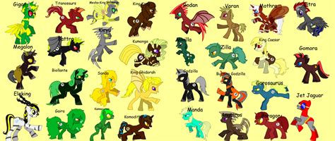 Mlp Godzilla Monsters As Ponies By Supersamyoshi On Deviantart
