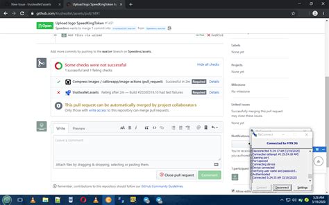 Two Errors Commit And Pull Request Issue Trustwallet Assets Github
